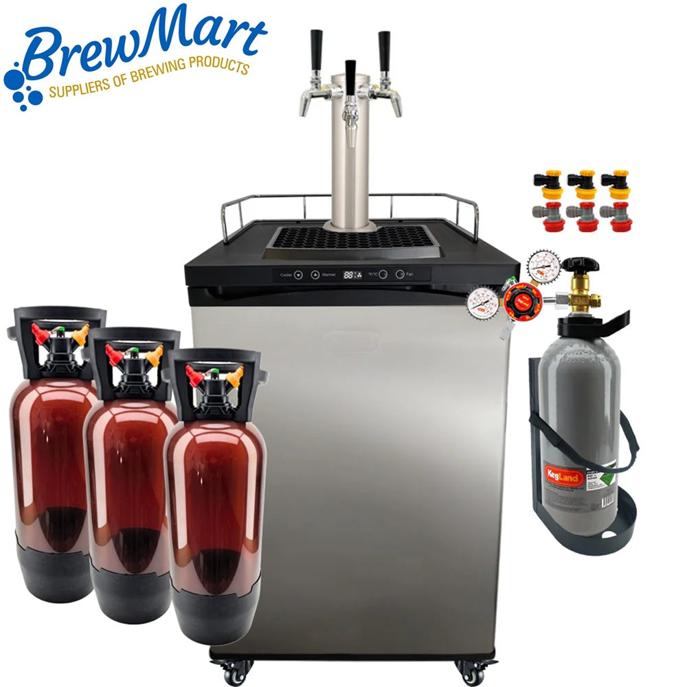 KEGERATOR X.1 - 3 TAP PET KEGS GRANDE – Brewmart Retail