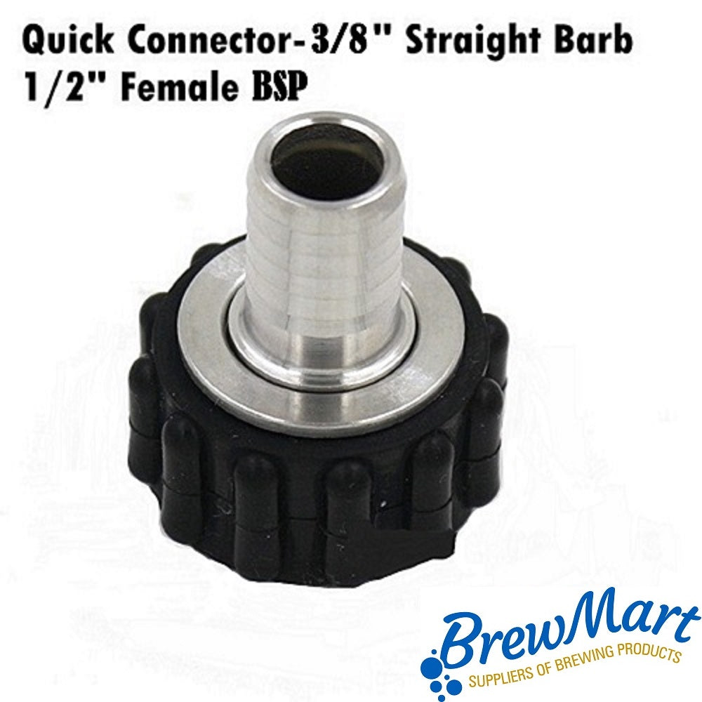QUICK CONNECTOR 3/8 BARB – Brewmart Retail