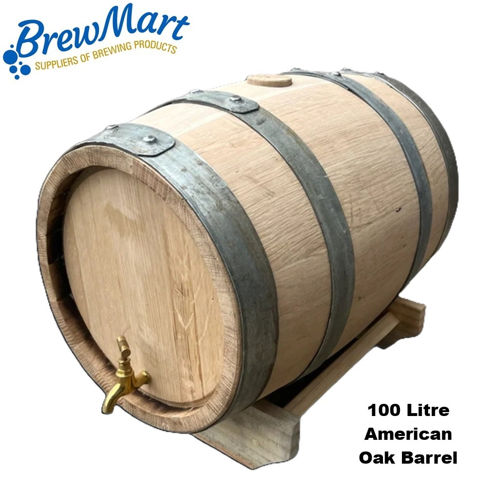 100L AMERICAN OAK BARREL - Ex BOURBON (Medium Char) – Brewmart Retail