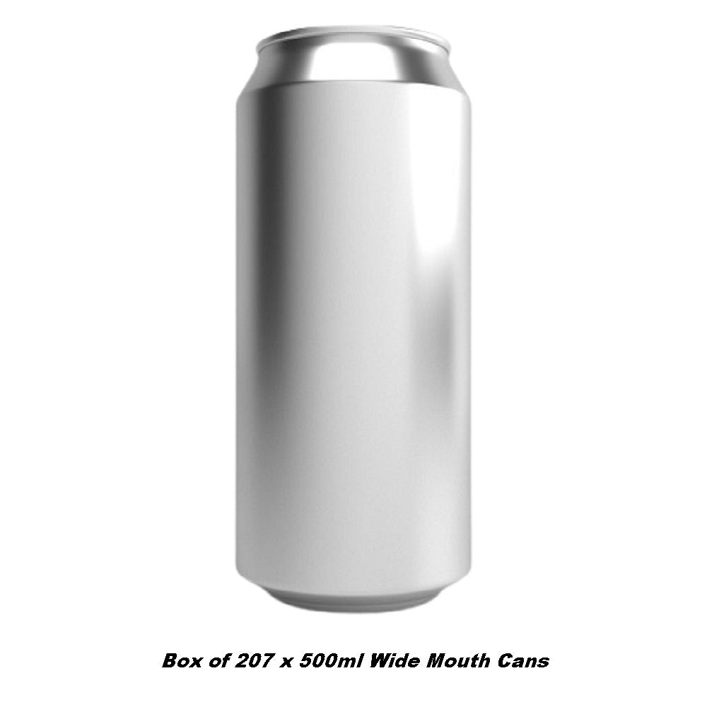 CANS - 500ml WIDE MOUTH SILVER – Brewmart Retail